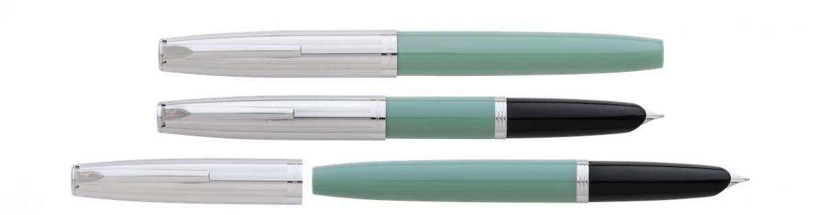 Aurora Duo Cart Light Green Fountain Pen