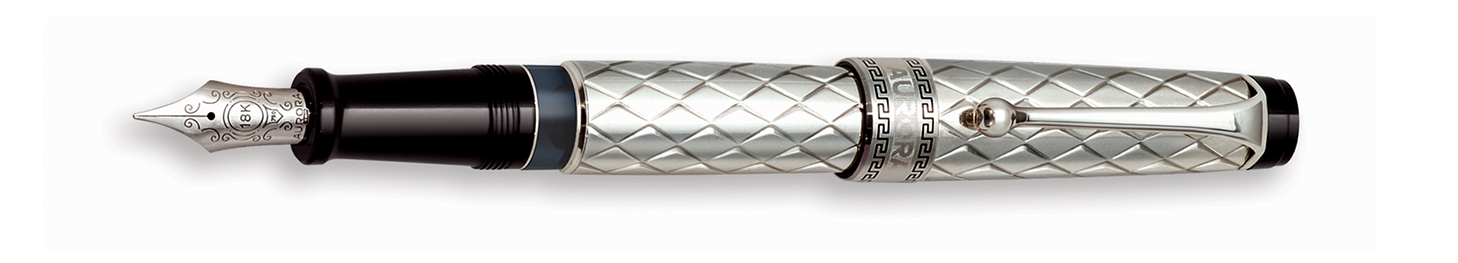 Aurora Riflessi Sterling Silver Fountain Pen