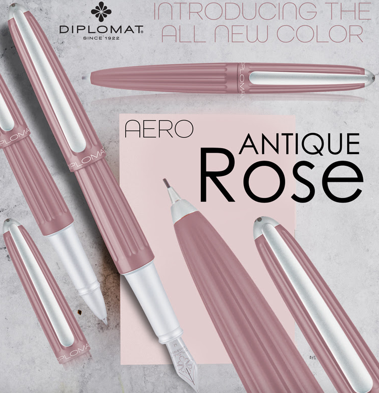 Diplomat Aero Antique Rose Fountain Pen
