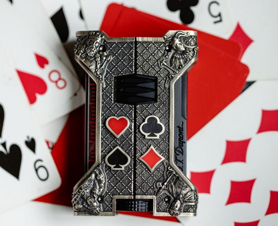 S.T Dupont Defi XXtreme Artisan Collection Poker in Yellow Brass # 021455