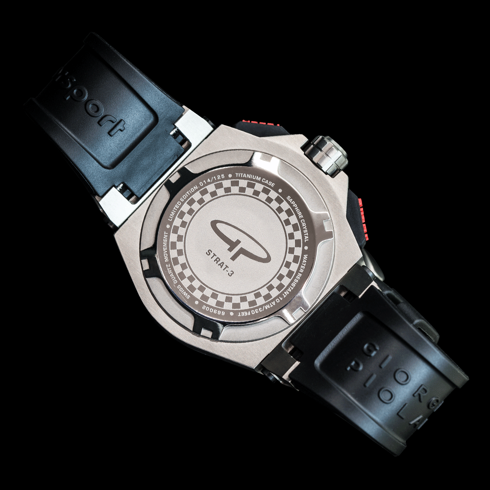 Giorgio Piola Watch STRAT-3 - BLACK LTD SPORT CHRONO WATCH