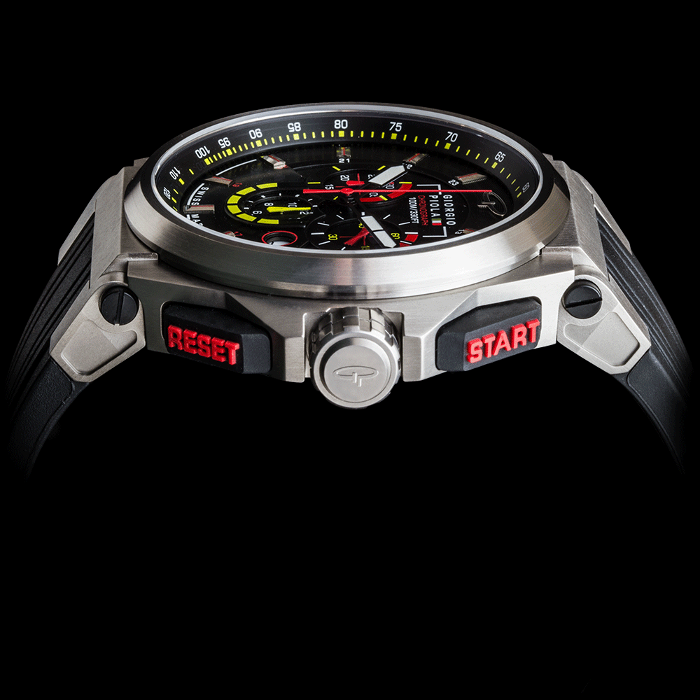 Giorgio Piola Watch STRAT-3 - BLACK LTD SPORT CHRONO WATCH