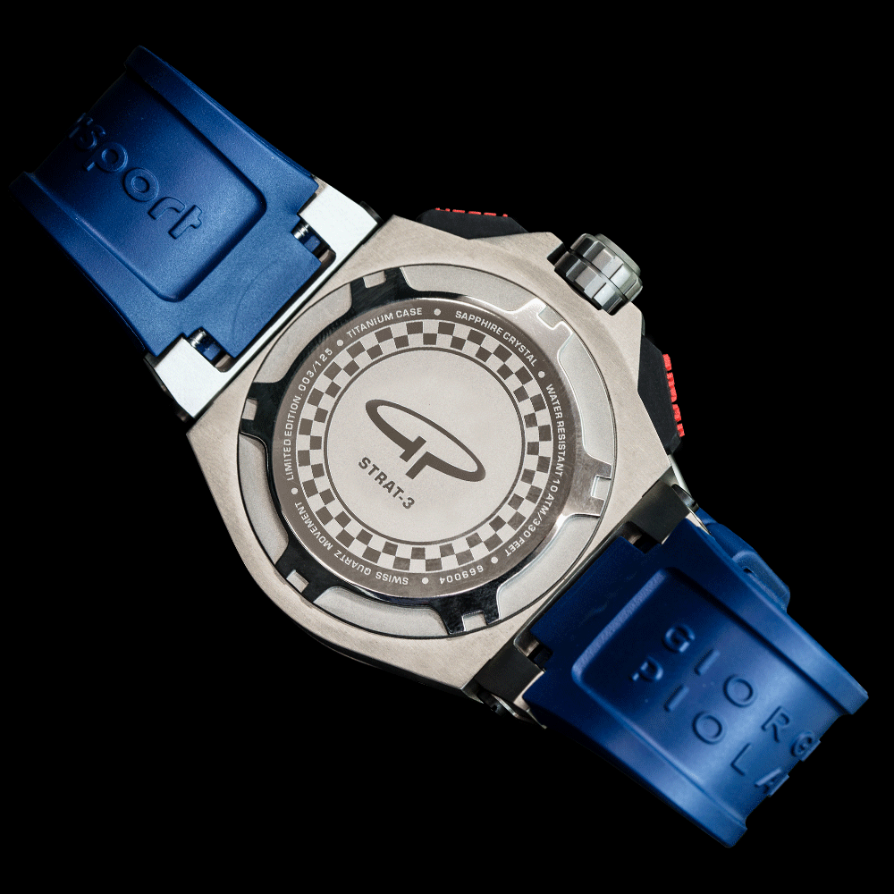 Giorgio Piola Watch STRAT-3 - BLUE LTD SPORT CHRONO WATCH
