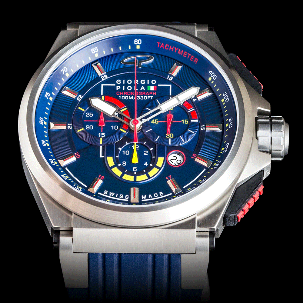 Giorgio Piola Watch STRAT-3 - BLUE LTD SPORT CHRONO WATCH