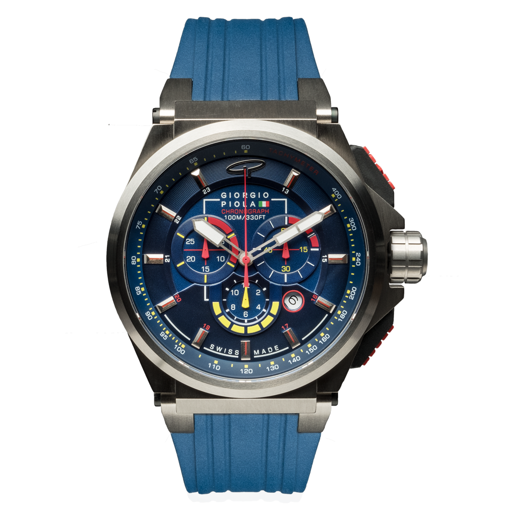 Giorgio Piola Watch STRAT-3 - BLUE LTD SPORT CHRONO WATCH