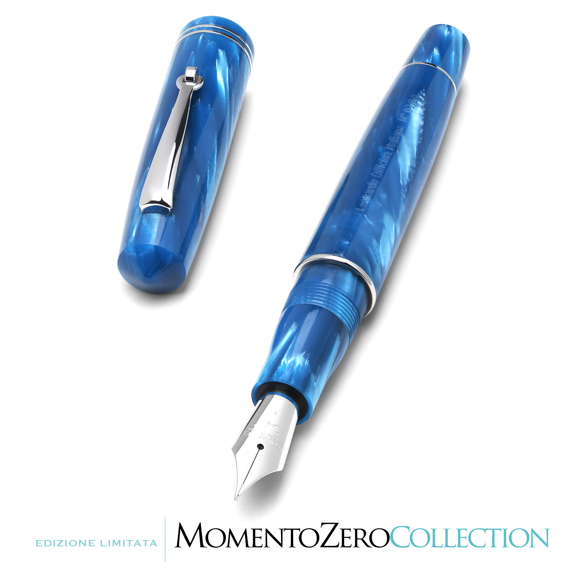Leonardo Momento Zero blue Mediterraneo Celluloid (U.S.A Warranty)