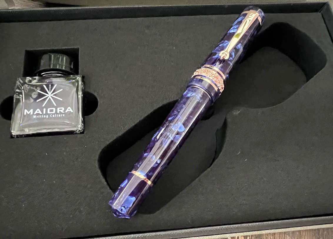 Maiora Alpha Capri Palladium Fountain Pen SALE