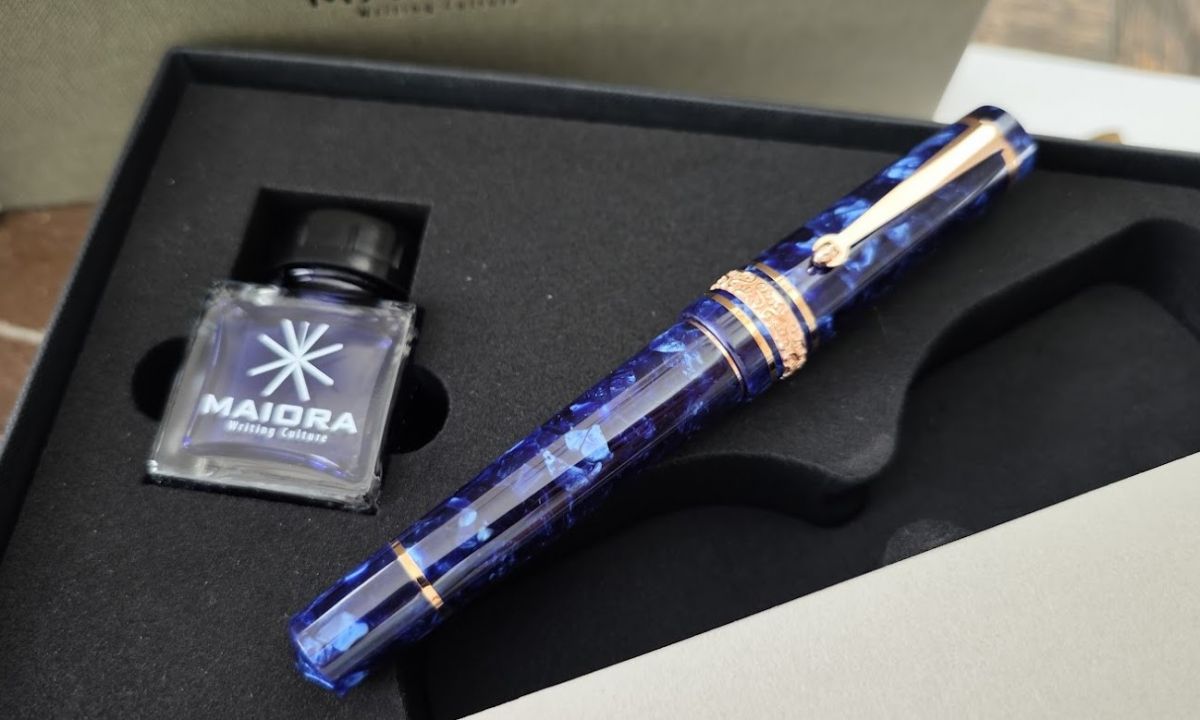 Maiora Alpha Capri Ltd Edition Gold Trim Edition Fountain Pen SALE