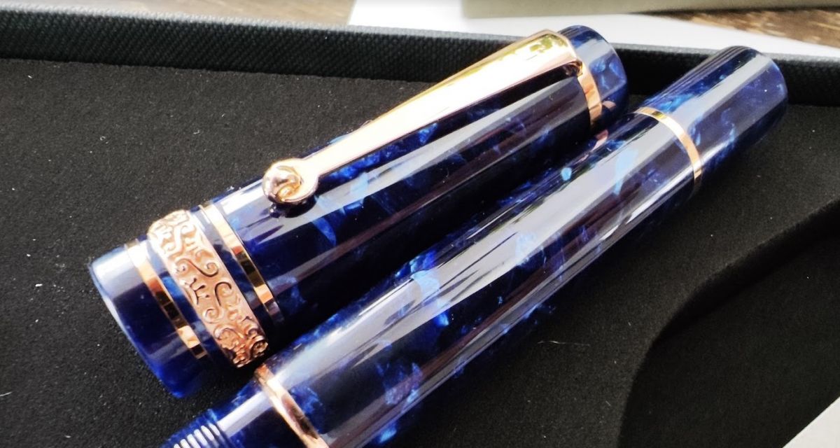 Maiora Alpha Capri Ltd Edition Gold Trim Edition Fountain Pen SALE