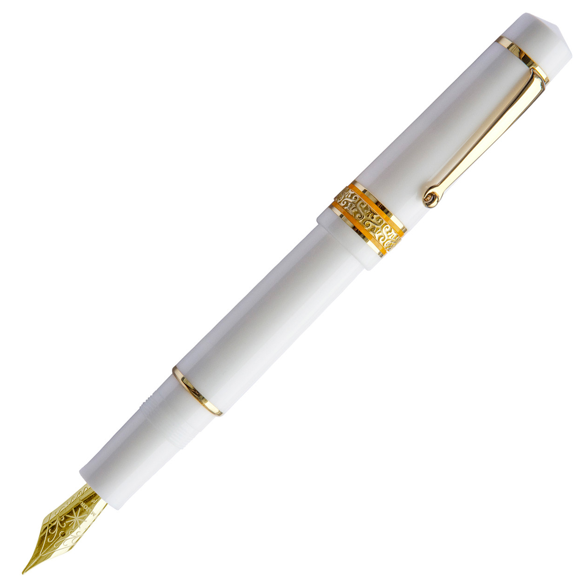 Maiora Mitho K Dama White Gold plated Fountain Pen