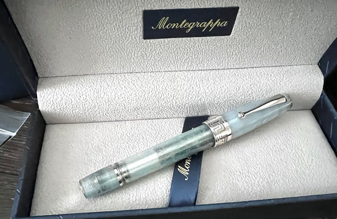 Montegrappa 1930 Extra Diamond Cast Silver Dust Collection Fountain Pen
