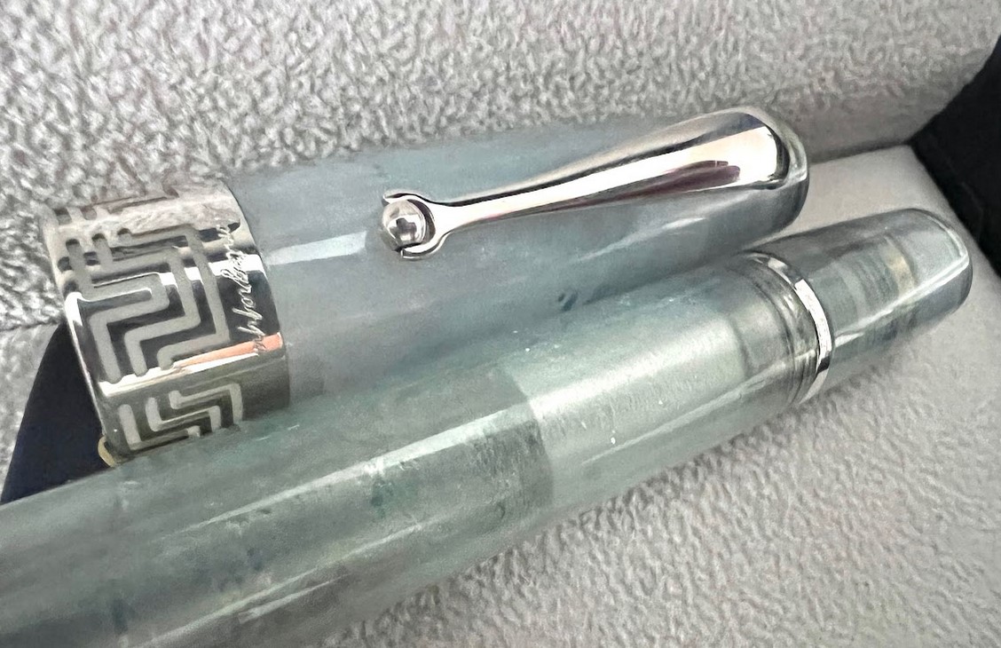 Montegrappa 1930 Extra Diamond Cast Silver Dust Collection Fountain Pen