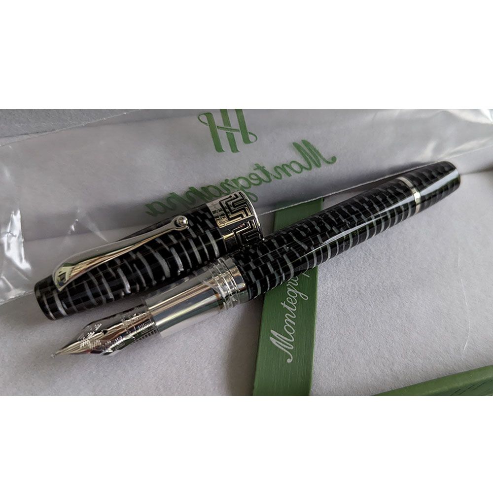 Montegrappa 1930 Extra Zebra Celluloid Fountain Pen