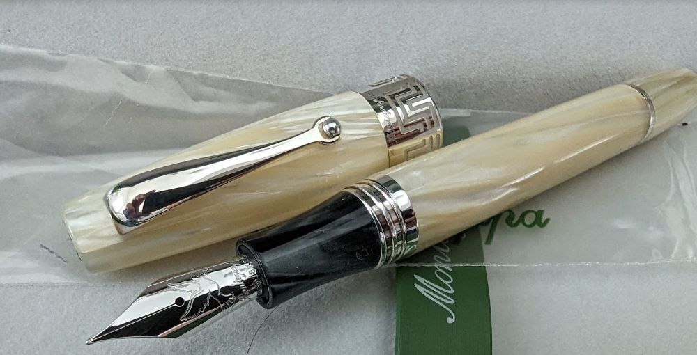 Montegrappa Extra Ivory Dove of Peace Celluloid Fountain Pen