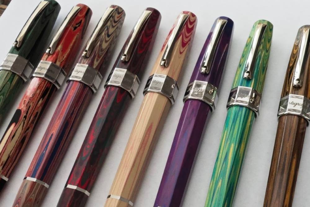 Montegrappa Otto Octagon Ebonite Bespoke Fountain Pen #4 ....&