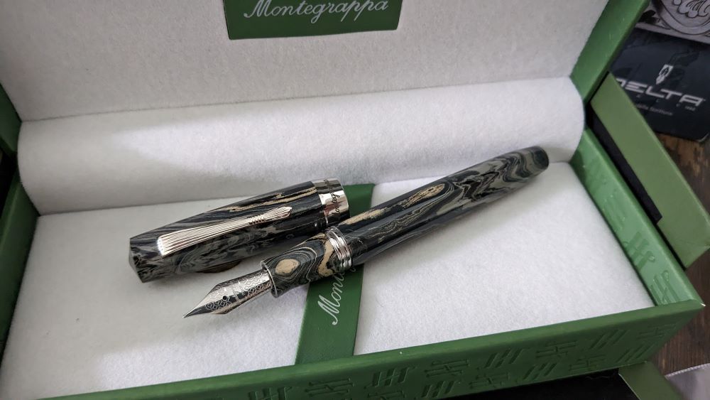 Montegrappa Elmo Ebonite Grey Bespoke Collection Fountain Pen