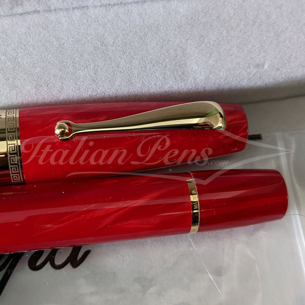 Montegrappa Extra Red Classical Greece Celluloid Fountain Pen