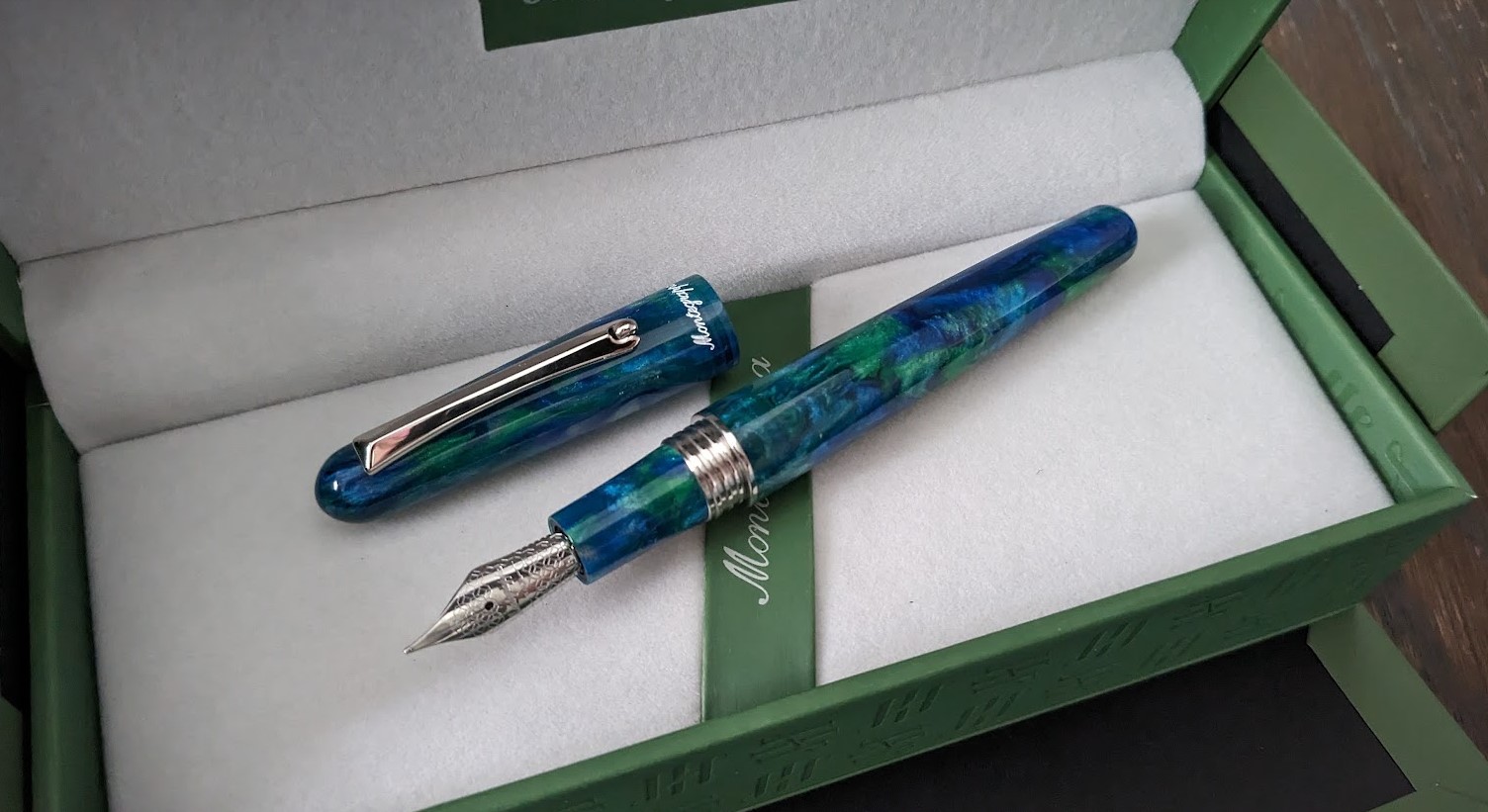 Montegrappa Elmo Bespoke Neptune Fountain Pen Only Made One Pen