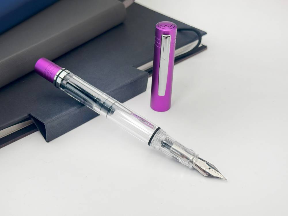 Monteverde MP1 Lock-It Piston Technology Purple Frost Fountain Pen Set