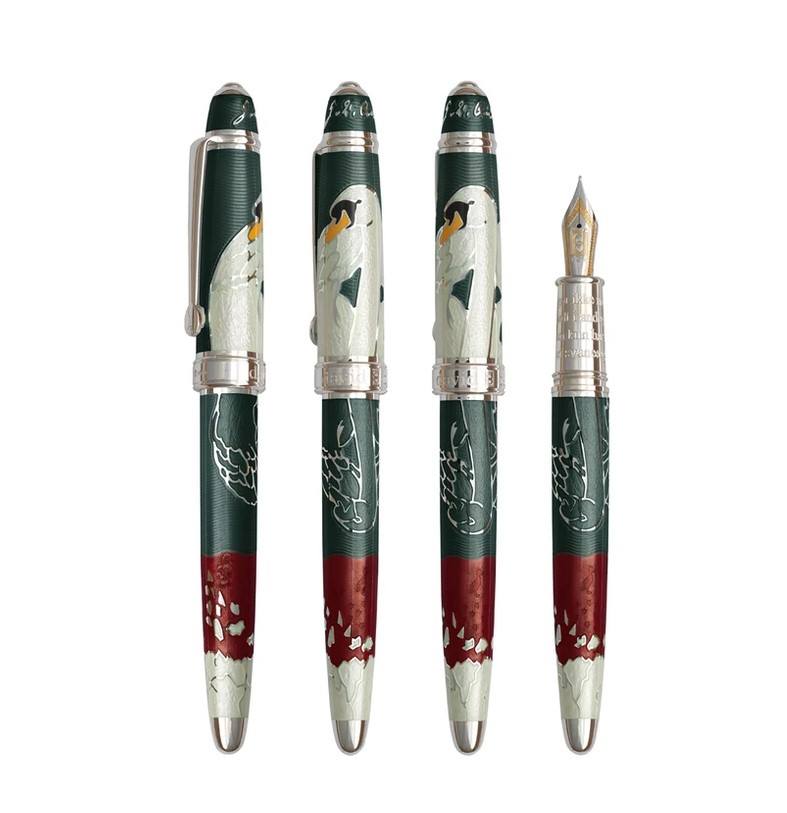 David Oscarson Hans Christian Andersen Black Red White Fountain Pen