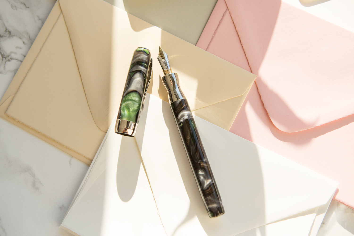 Pineider La Grande Belleza (Great Beauty) Fountain Pen Dolomite Green