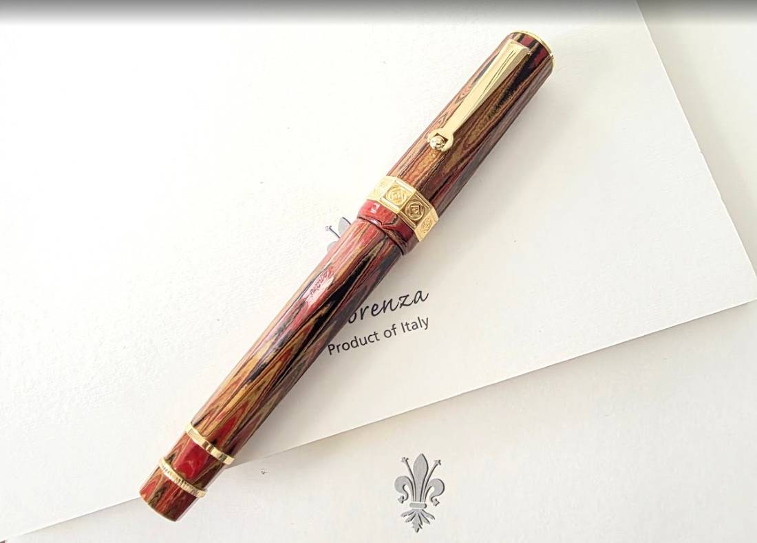 Santini Italia Giant Bonfire Ebonite Oversized Ltd Edition Fountain Pen