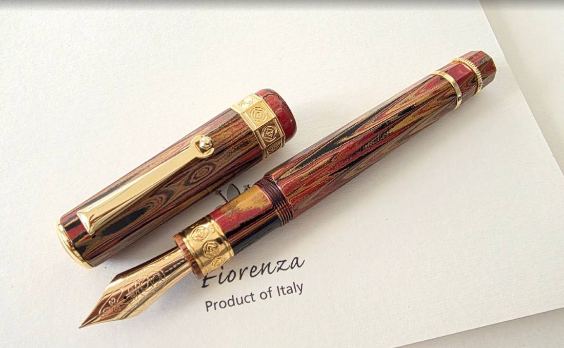 Santini Italia Giant Bonfire Ebonite Oversized Ltd Edition Fountain Pen