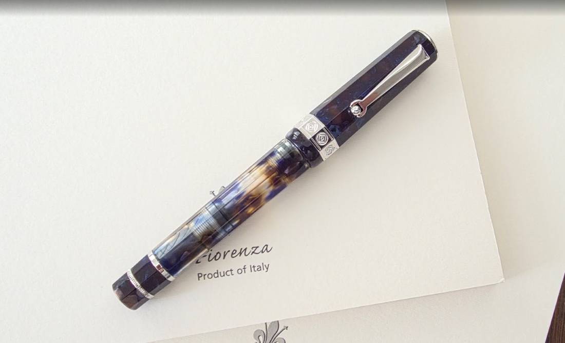 Santini Italia Vacuum ink Indaco Oversized Ltd Edition Fountain Pen