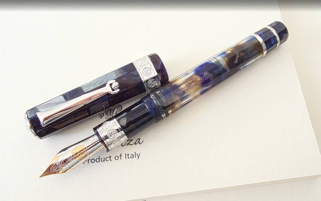 Santini Italia Vacuum ink Indaco Oversized Ltd Edition Fountain Pen