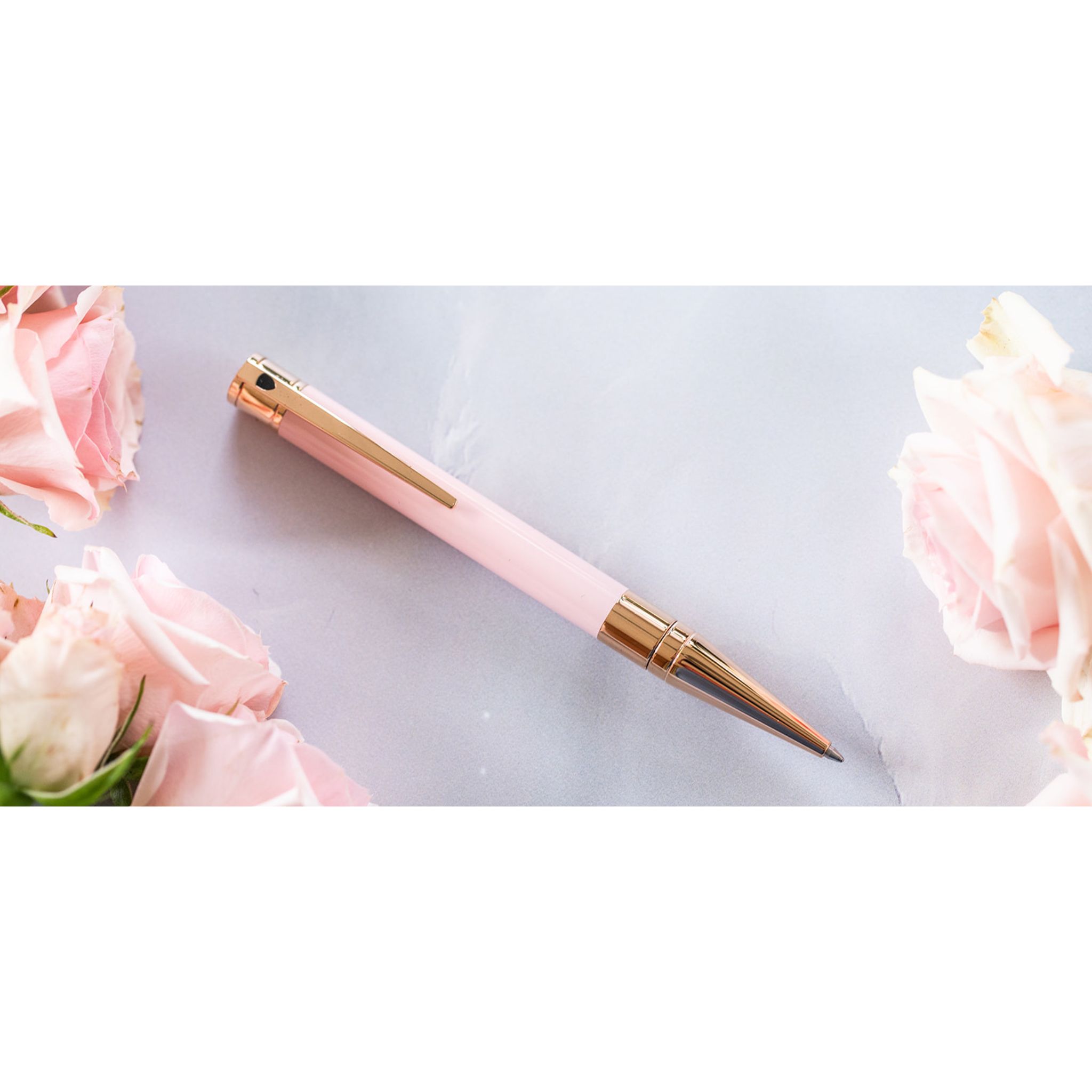S.T. Dupont D-Initial Pastel Collection Pastel Pink with rose gold ...