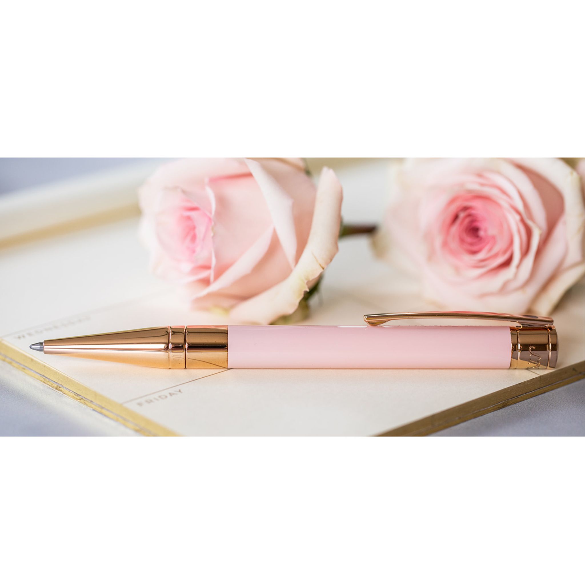 S.T. Dupont D-Initial Pastel Collection Pastel Pink with rose gold ...