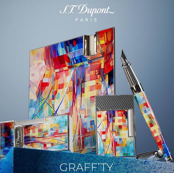 S.T. Dupont Graff'ty Collection Fountain Pen or Rollerball