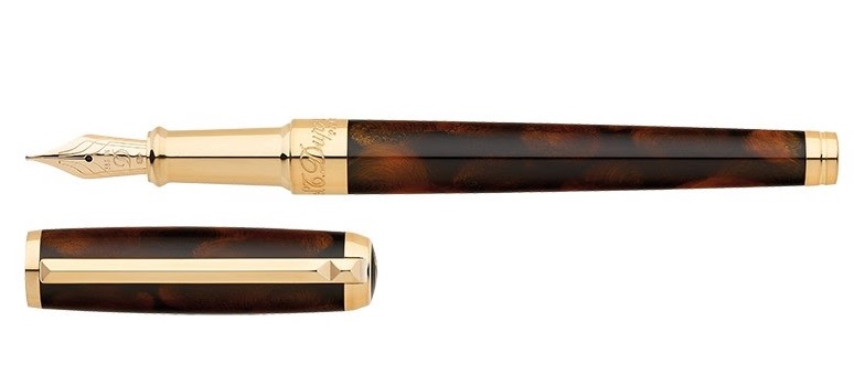 St Dupont Line D Atelier Brown Fountain Pen
