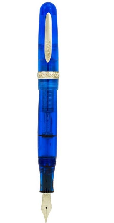 Stipula Clear Blue Ltd Edition Fountain Pen Steel,Titanium or 14K Nib