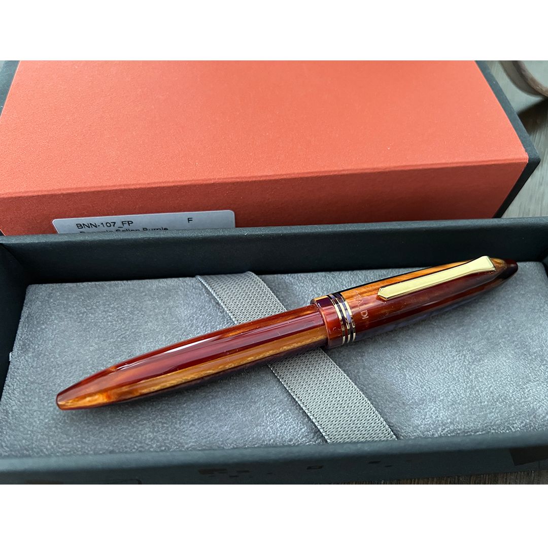 Tibaldi Bononia Seilan Purple 18K Gold Trim Fountain Pen