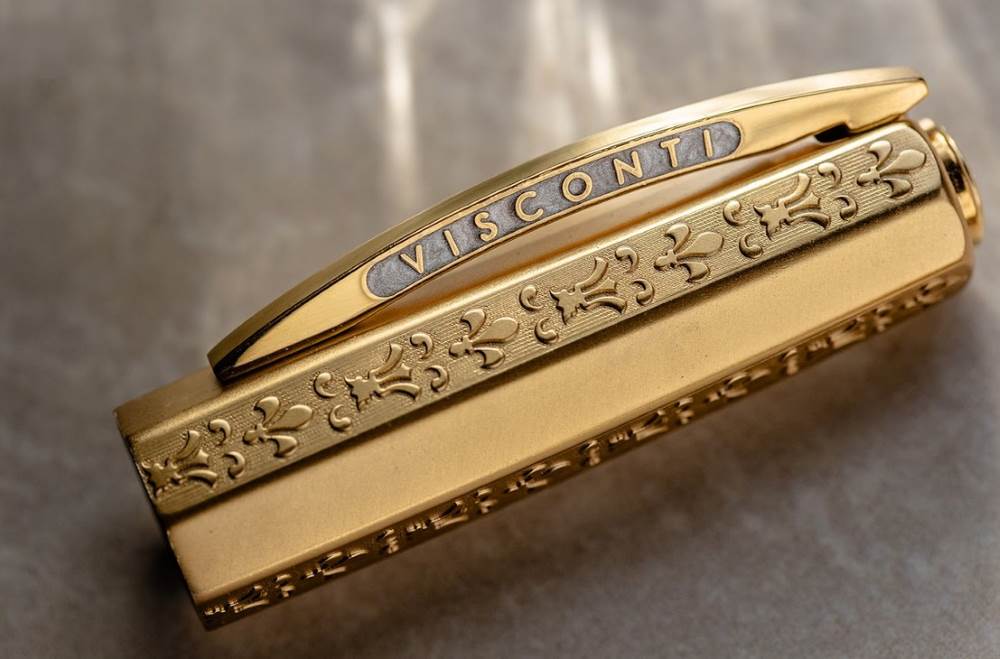 Visconti Il Magnifico Calacatta Gold Ltd Ed Fountain Pen or Rollerball