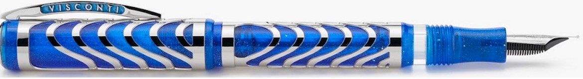 Visconti Skeleton Sapphire Blue Ltd Ed Fountain Pen