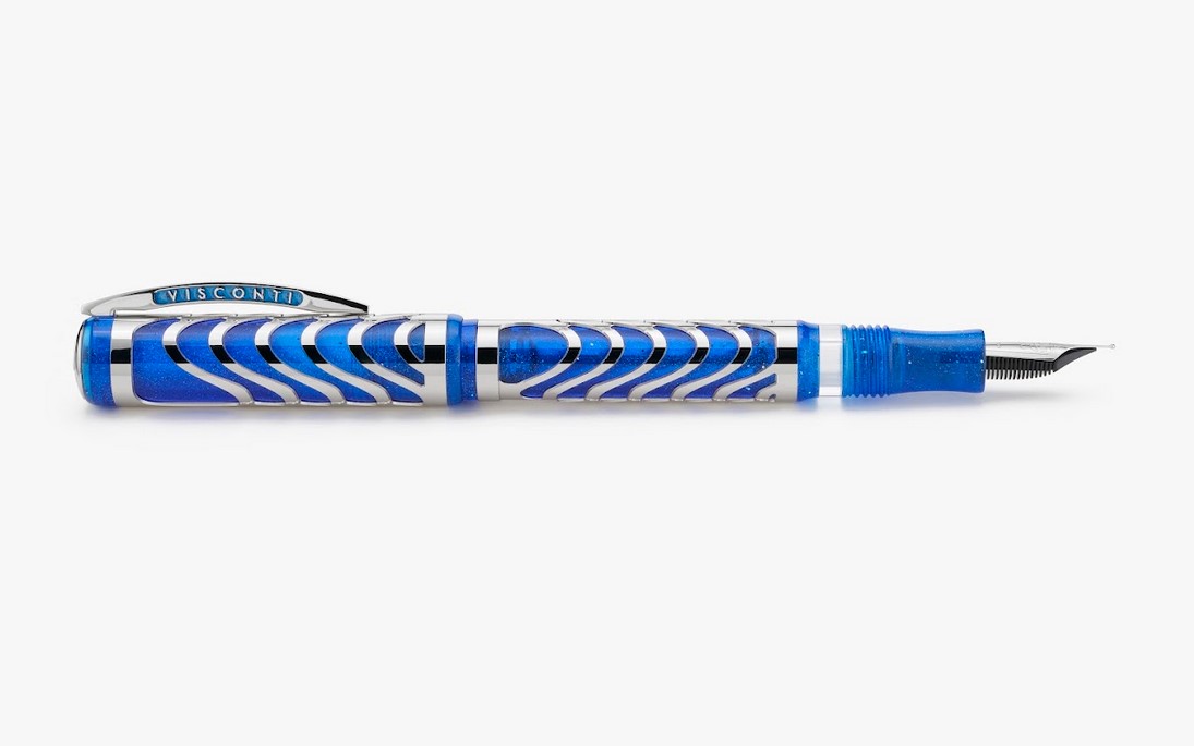 Visconti Skeleton Sapphire Blue Ltd Ed Fountain Pen SALE