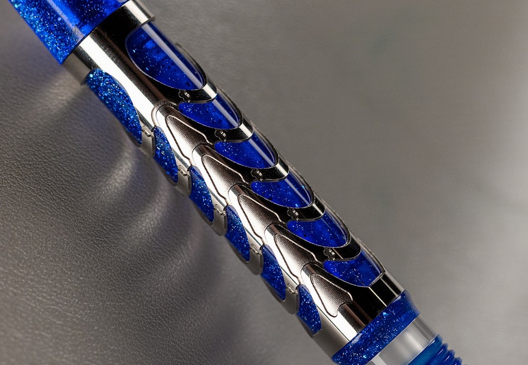 Visconti Skeleton Sapphire Blue Ltd Ed Fountain Pen SALE