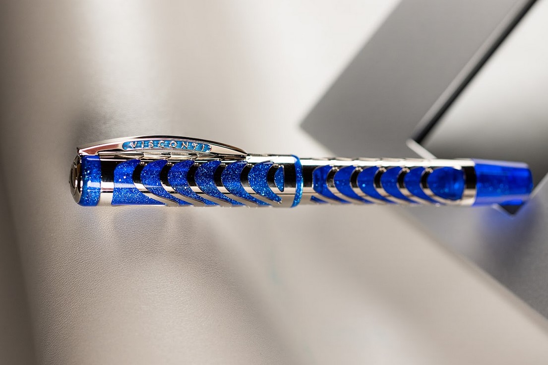 Visconti Skeleton Sapphire Blue Ltd Ed Fountain Pen SALE