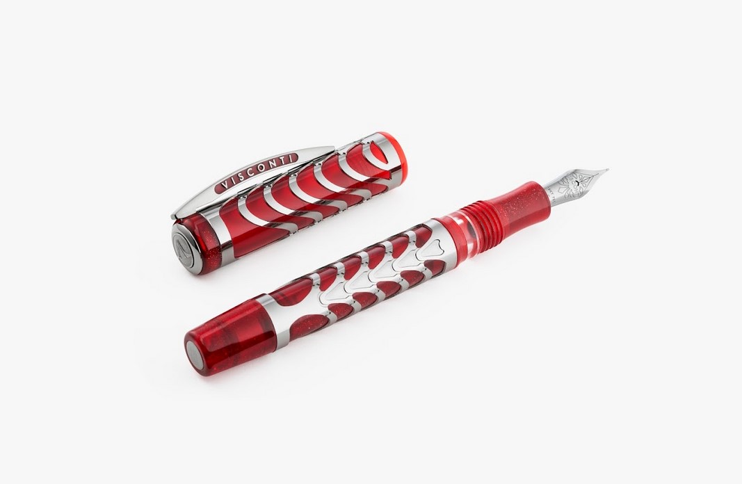 Visconti Skeleton Ruby Red Ltd Ed Fountain Pen