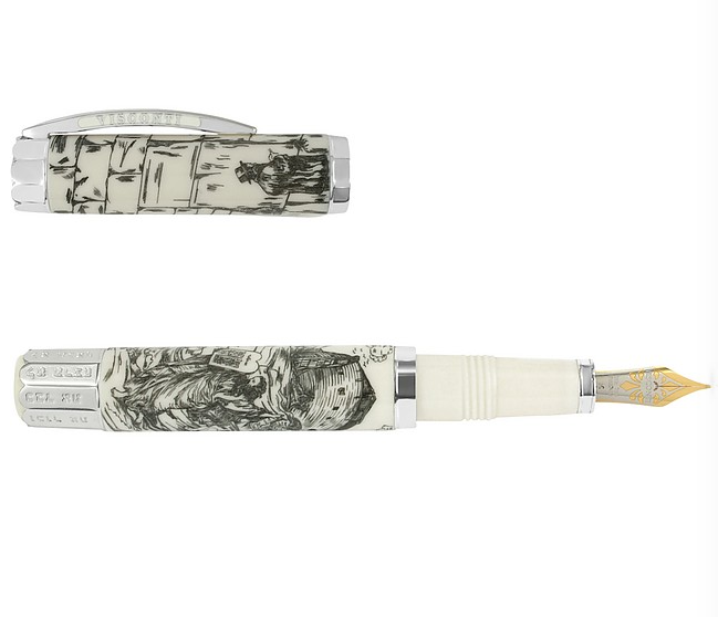 Visconti Jewish Bible Silver Fountain Pen