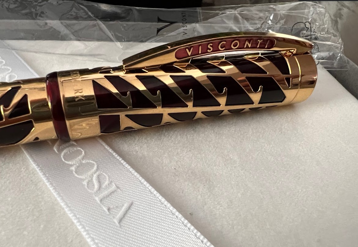 Visconti Watermark Gilded Rose Limited Edition Fountain Pen SALE