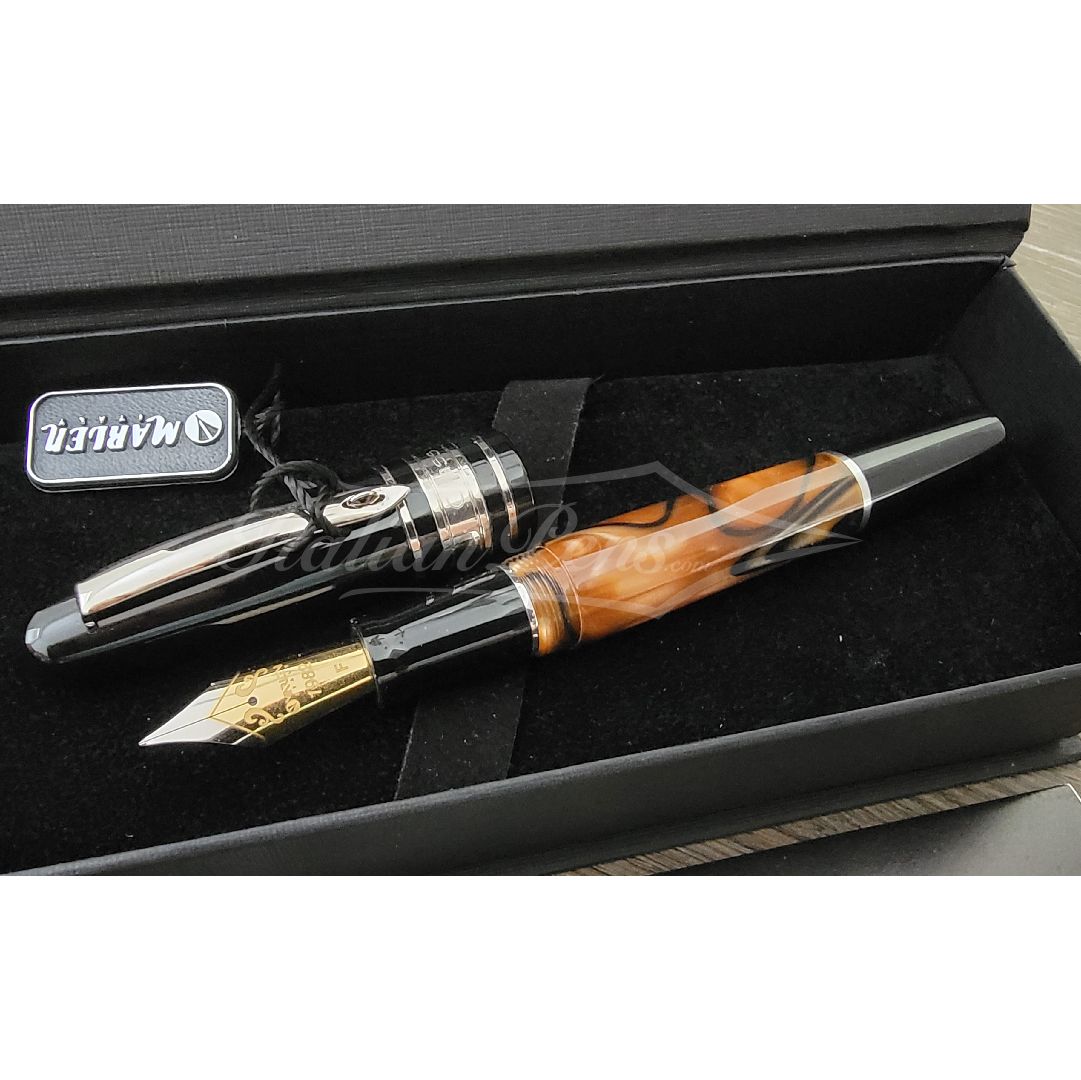 Marlen Class Brown Marble Fountain Pen
