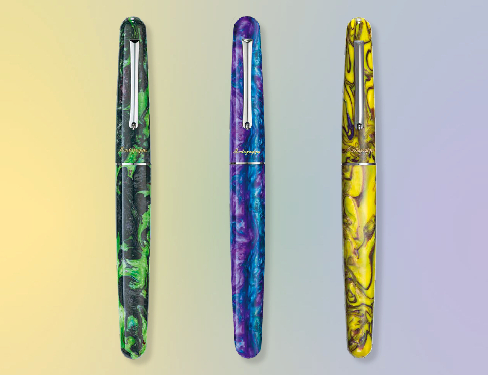 Montegrappa Elmo Fountain Pen, Iris Yellow